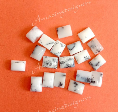 Natural Dendrite Opal 10x14mm To 20x25mm Rectangle Cabochon Loose ...