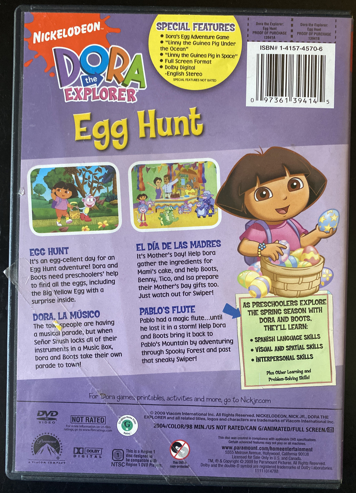 Dora The Explorer Egg Hunt Dvd