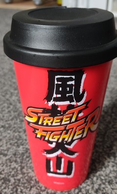 Capcom Street Fighter Plastic Travel Cup 2 Sides Designs - Ryu - Coffee ...
