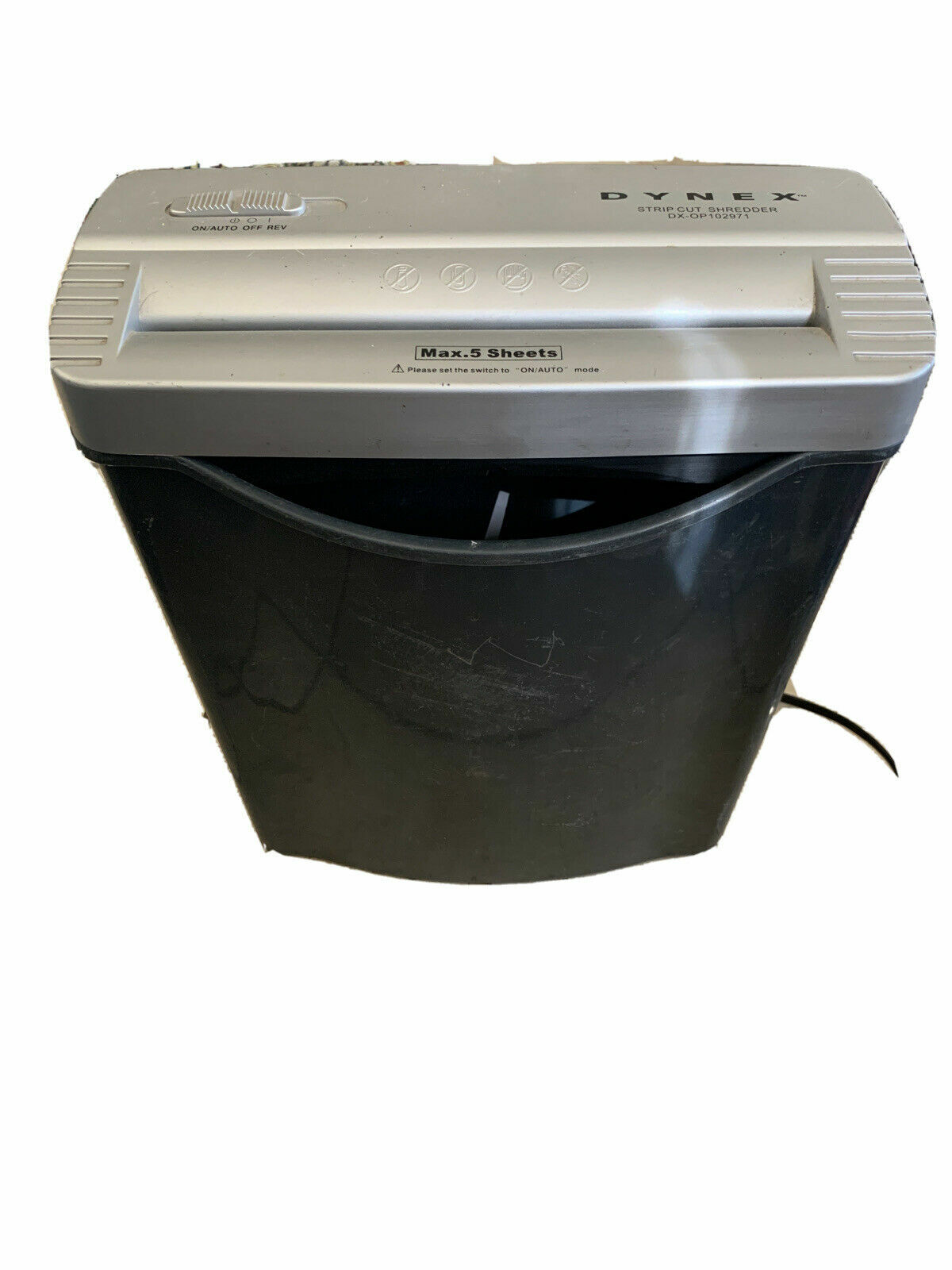 Dynex Strip Cut Paper Shredder Model Number Dx-op102971 for sale online ...