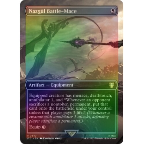 Foil Nazgul Battle-mace (borderless) X4 The Lord Of The Rings: Tales Of ...