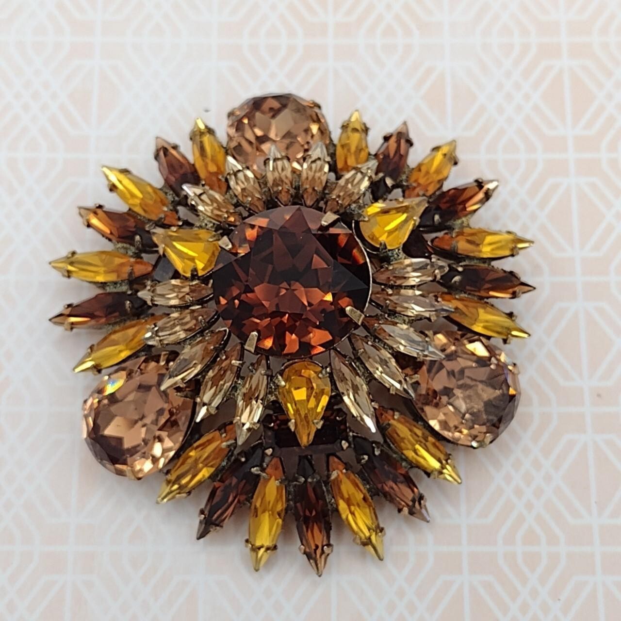 EXQUISITE Original by Robert Signed Autumnal Brooch /… - Gem