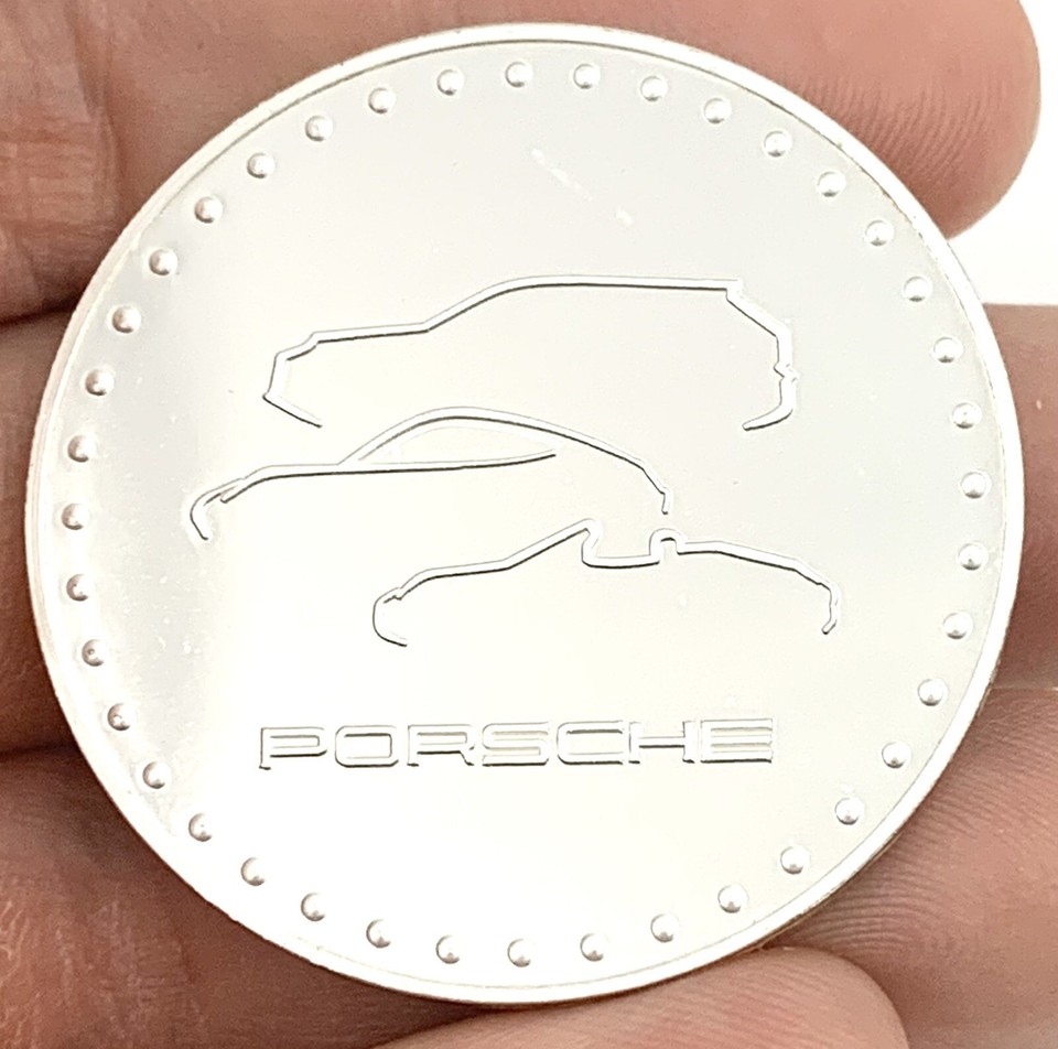 Rare Porsche 50 Year Christophorus Calendar Coin | eBay