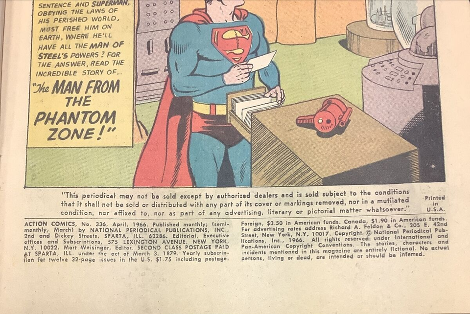 ACTION COMICS #303 336 SILVER AGE SUPERMAN COMIC BOOK LOT EARLY ...