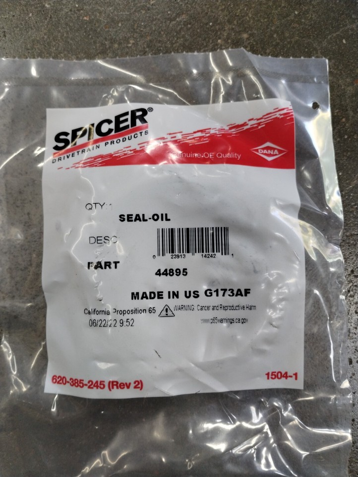 Jeep TJ Dana 30 44 Dodge Pinion Seal 44895 | DANA Spicer | many others ...