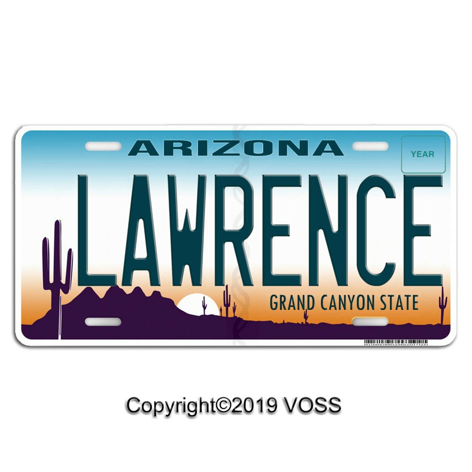 ARIZONA Personalized License Plate ANY TEXT YOUR NAME Custom Car AZ Tag ...