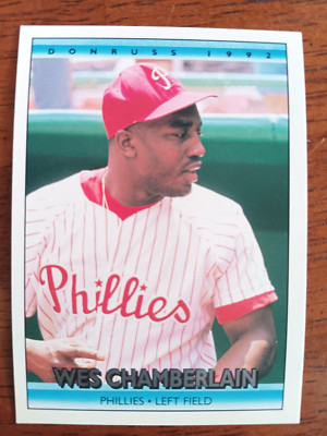 WES CHAMBERLAIN PHILLIES 1992 DONRUSS BASEBALL CARD #384 | eBay