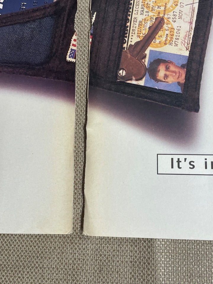 Visa Magazine Advertisement Print Ad 2 page 1995 Its in your Wallet | eBay