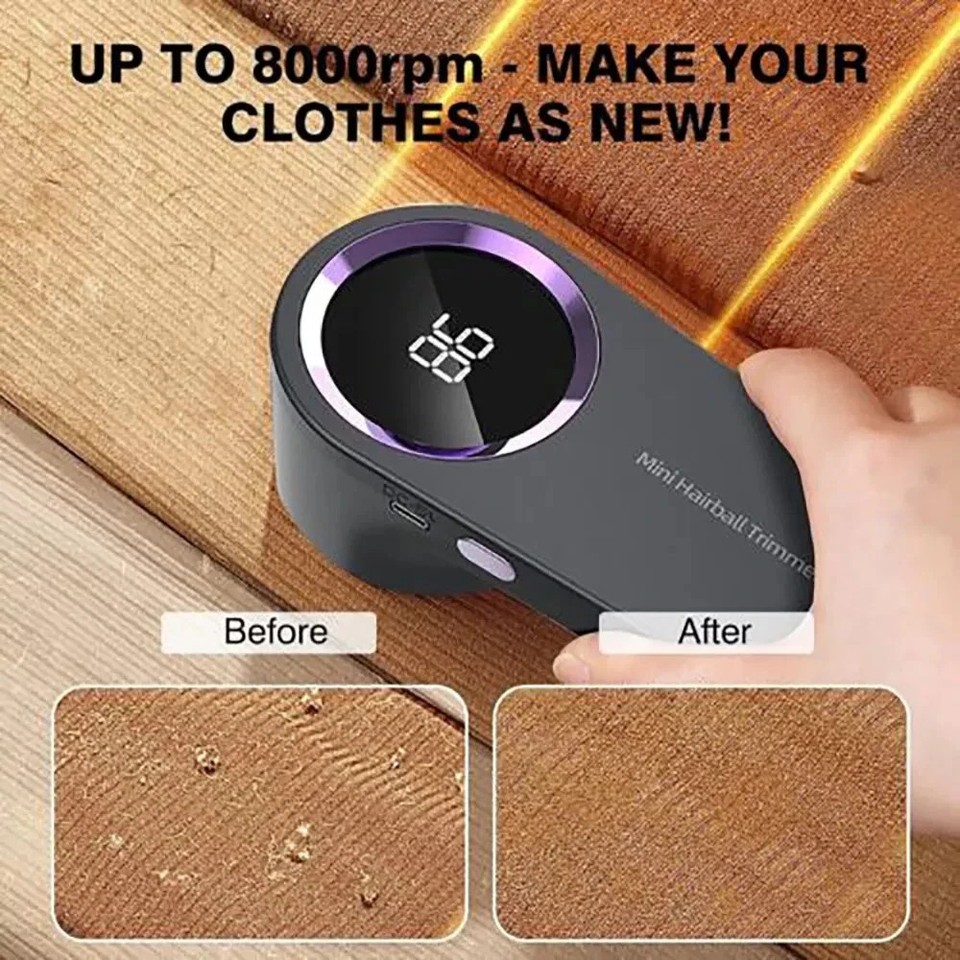 Electric Clothes Lint Pill Fluff Remover Rechargeable Fabric Sweater ...