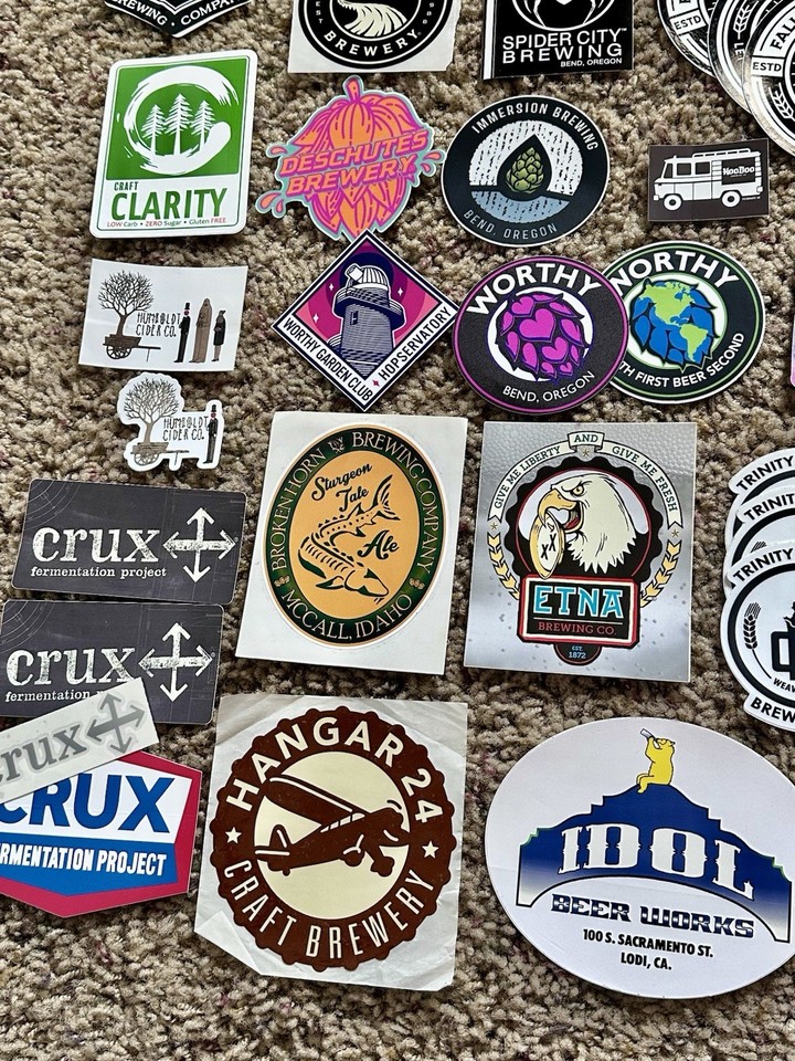 Lot Of 60 Craft Beer Brewery Stickers CA & OR & AK | eBay