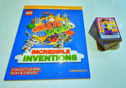 Sainsburys Lego Incredible Inventions album and all 140 cards ready to ...