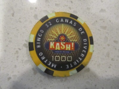 $1000 KASH Metro Bingo Casino Chip + FREE Las Vegas Nevada Poker Chip ...