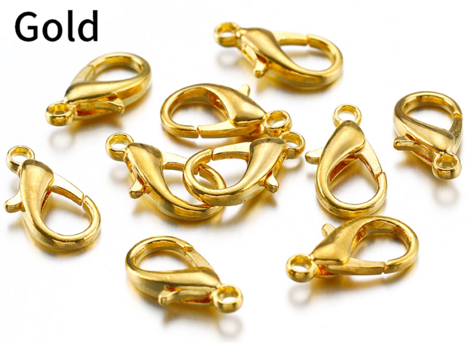 Asst Colours Sizes Lobster Clasps Hooks Necklace Bracelet Findings ...