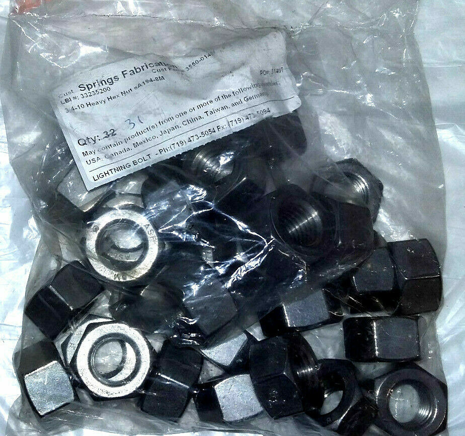 ASF 3/4-10 Grade 8M Stainless Steel Heavy Hex Nut(Lot of 31) | eBay