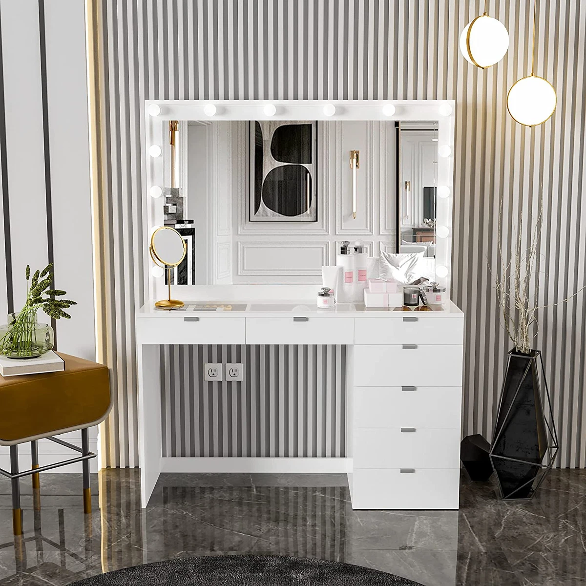 Hollywood Glam Makeup Vanity | Saubhaya Makeup