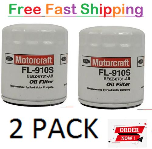 Engine Oil Filter MOTORCRAFT FL-910S ( Pack Of 2 ) (Free Fast Shipping ...