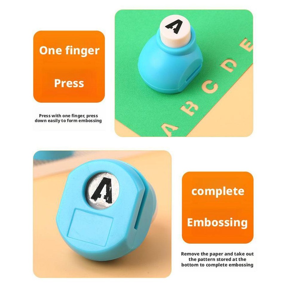 1 Set Alphabet Paper Punch Set for Classroom Assortment Letter Shape ...