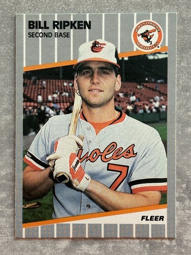 1989 Fleer BILL RIPKEN FU@K Face "Black Box" Corrected Error Baseball ...