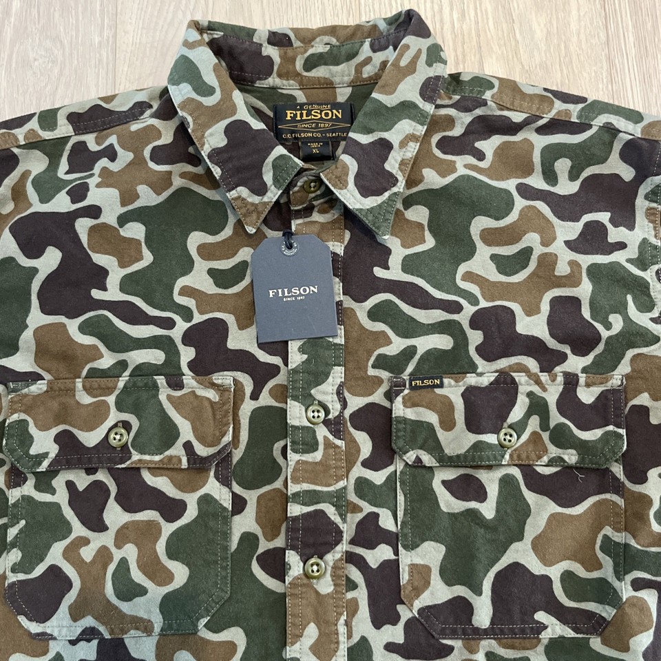 Filson Field Flannel Shirt | Size XL | Frog Camo | 20172107 | Sold Out ...