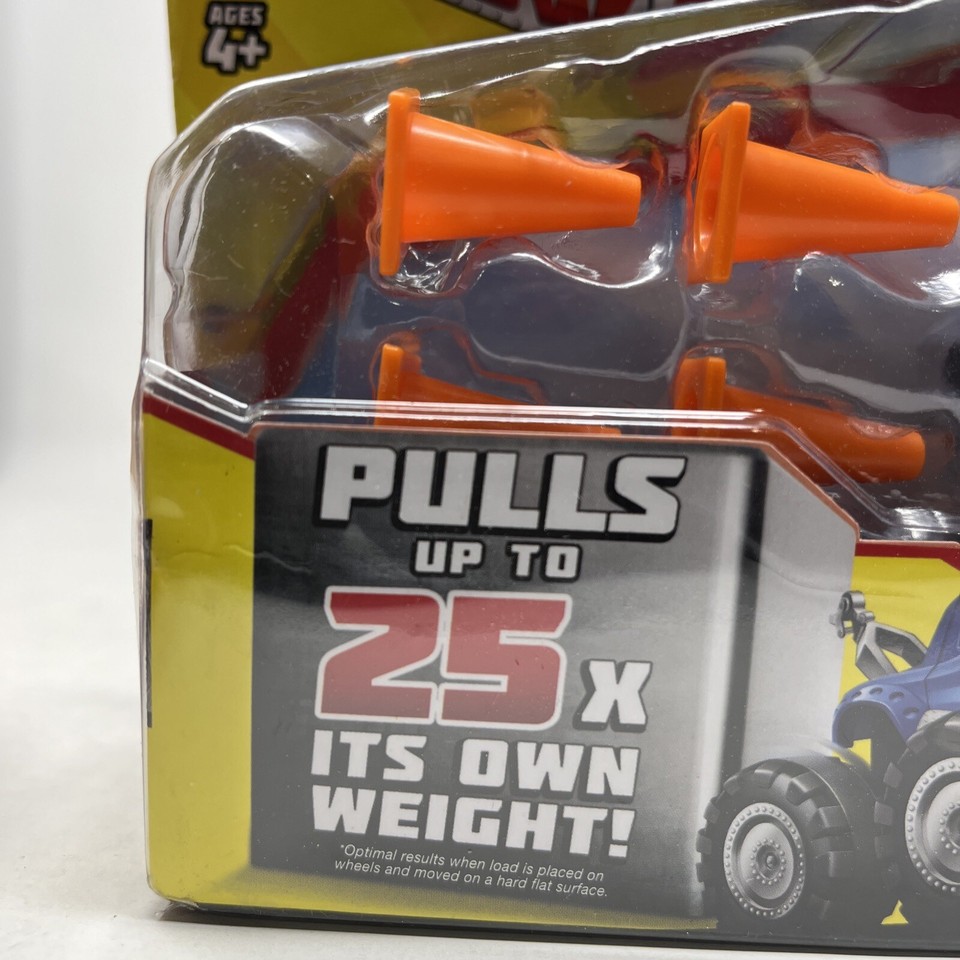 Max Tow Truck Mini Rev N' Tow With Trailer Climbs Steel Surfaces Pulls ...