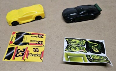 2- General Mills Racing Circuit Race Toy Cars with Stickers | eBay