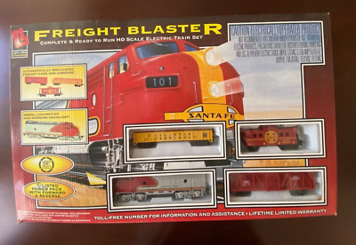 Life Like Trains Freight Blaster HO Train Set Santa Fe Diesel ...