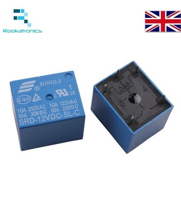 5V 12V Relay SPDT Mini PCB 5 Pin Packs of 1, 2, 5 or 10 - Free Postage ...