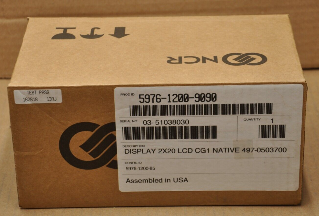 NCR Display 5976-1200-9090 NO CABLE Brand New | eBay