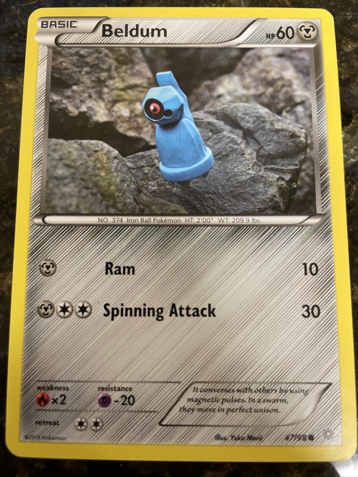 Pokémon TCG Beldum Ancient Origins 47/98 Regular Common for sale online ...