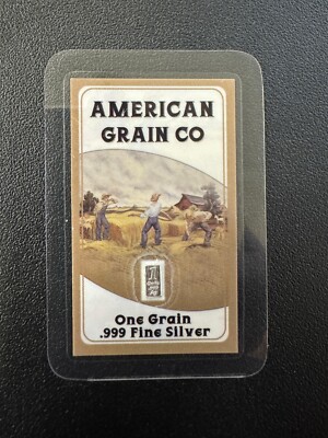 (Lot of 100) 2024 American Grain Co 1 Grain Silver - Laminated ...