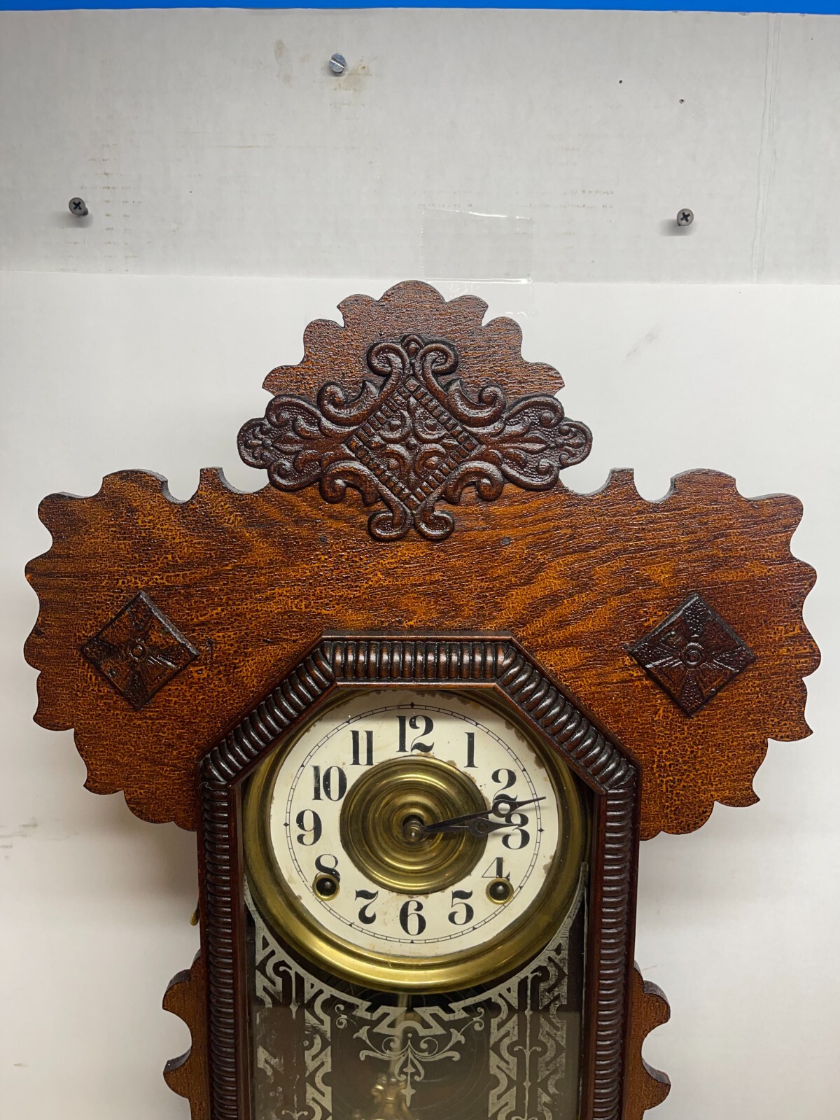ANTIQUE INGRAHAM CLOCK ( MARS) 8 DAY TIME/STRIKE DARK VARNISH | eBay
