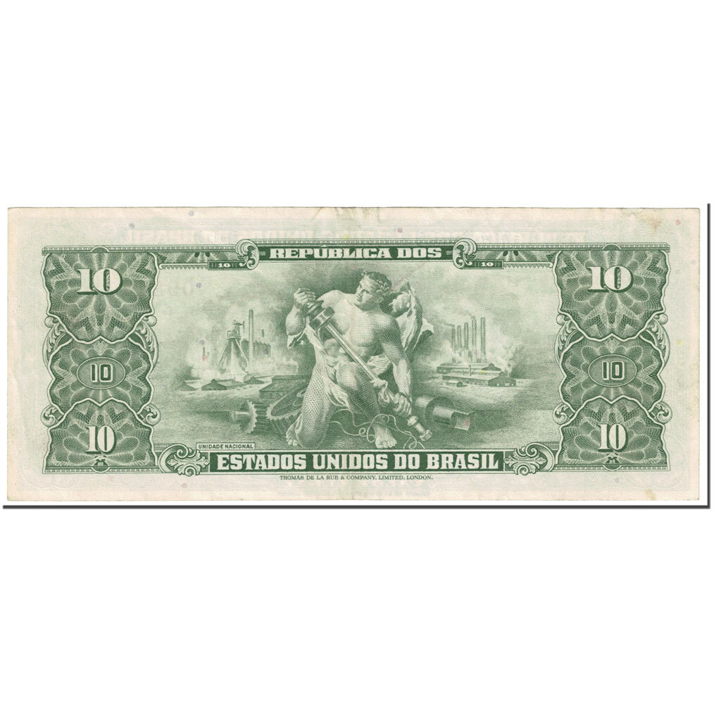 [#601994] Biljet, Brazilië, 1 Centavo on 10 Cruzeiros, 1967, Undated ...