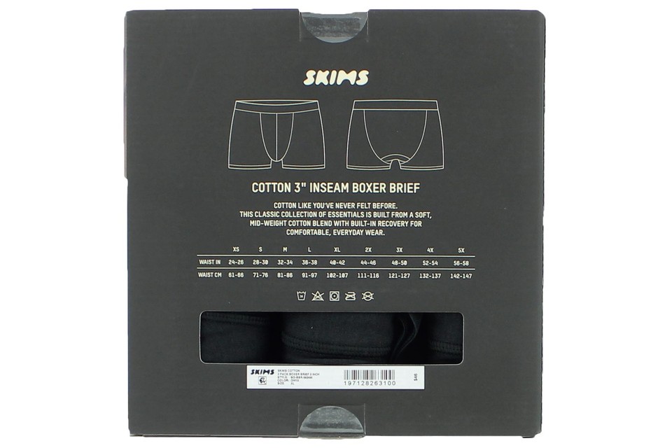 Skims Mens Boxer Briefs 3-pack Modal Comfort Waistband 3 inch Inseam | eBay