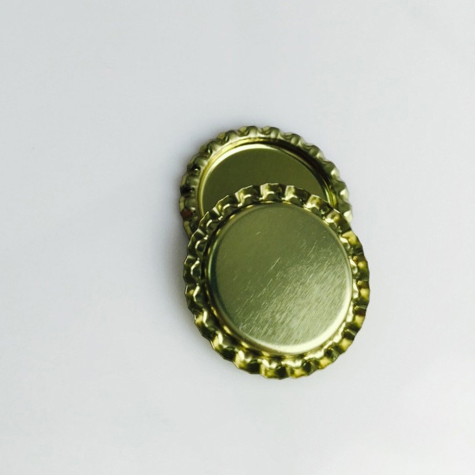 100pcs 25.4MMmm Tinplate Beer Caps Colorful Bottle Flat Bottom without ...