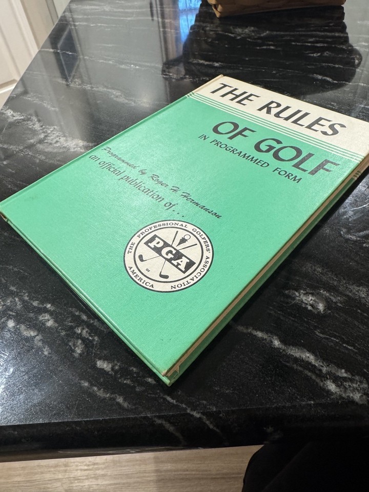 The Rules of Golf in Programmed Form 1968 Hermanson PGA First Edition ...