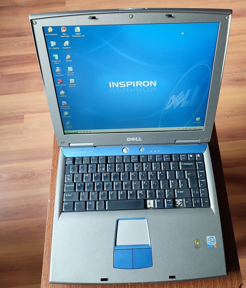 Dell Inspiron 1100 Laptop WIN XP SP 3 2.4Ghz 512Mb CDRW/DVD 20Gb HDD ...