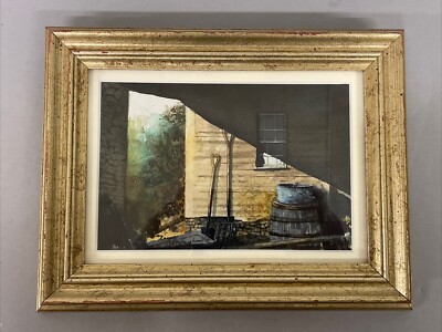Signed Watercolor “Back Shed” Chester County PA Artist | eBay