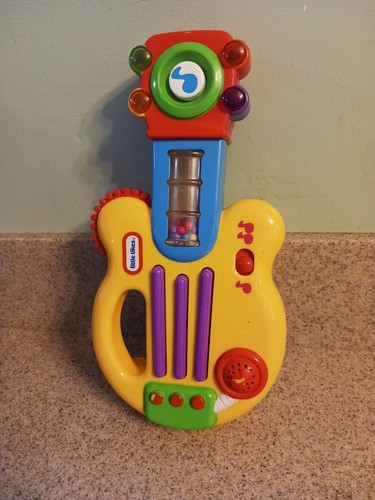 Little Tikes Pop Tunes Lil Rocker Musical Activity Guitar Music Lights ...