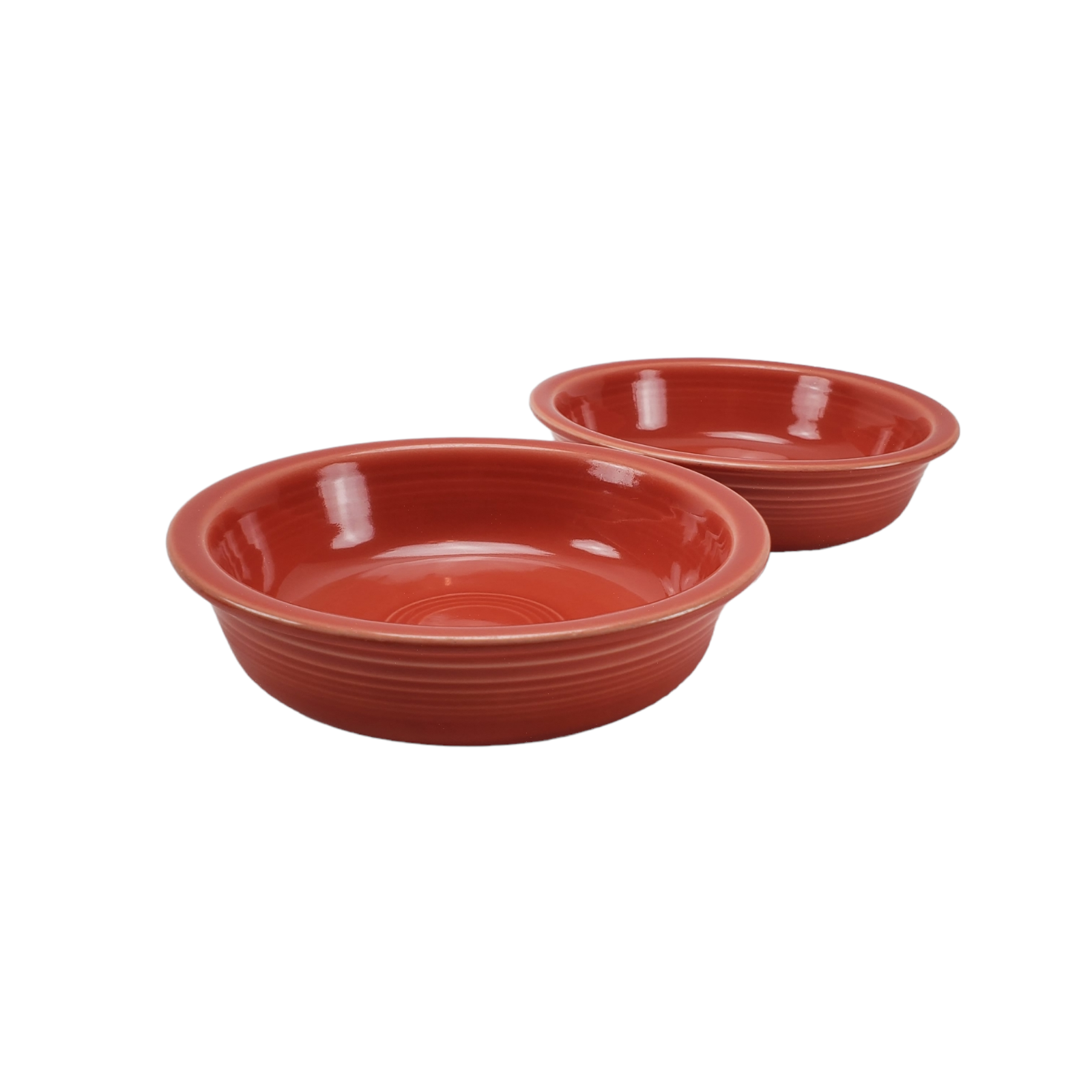Fiestaware Orange Persimmon Soup Cereal Bowls Set of 2 Fiesta HLC 6 7/8 ...