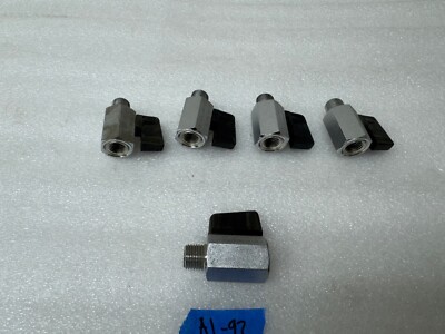 Legris 1/4" Mini Shutoff Ball Valves S35 CW617N 17 450 CWP PN30 44 (Lot ...