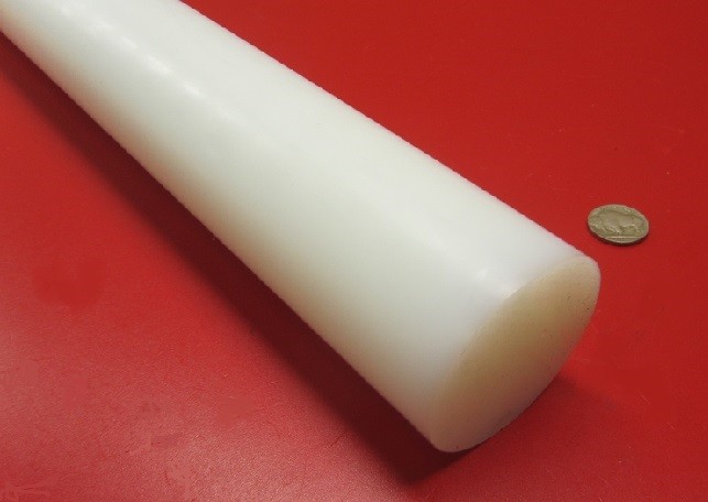 UHMW White Round Rod 2.25" (2 1/4") Diameter x 12" Long, 1 Unit ...
