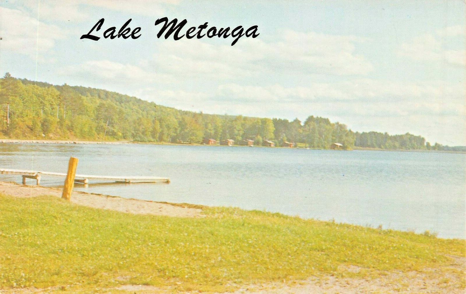 CRANDON WISCONSIN~LAKE METONGA & DOCK~DON BINGHAM POSTCARD | eBay