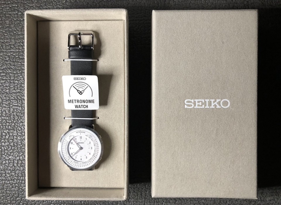SEIKO Metronome Watch Monotone SMW006A Standard Line Genuine With Box ...