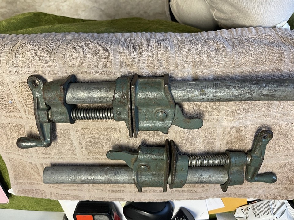 Vintage Set Of Pipe Clamps | eBay