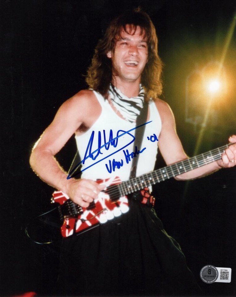 Eddie Van Halen Signed Autograph 8x10 Photo - Diver Down 1984 5150 ...