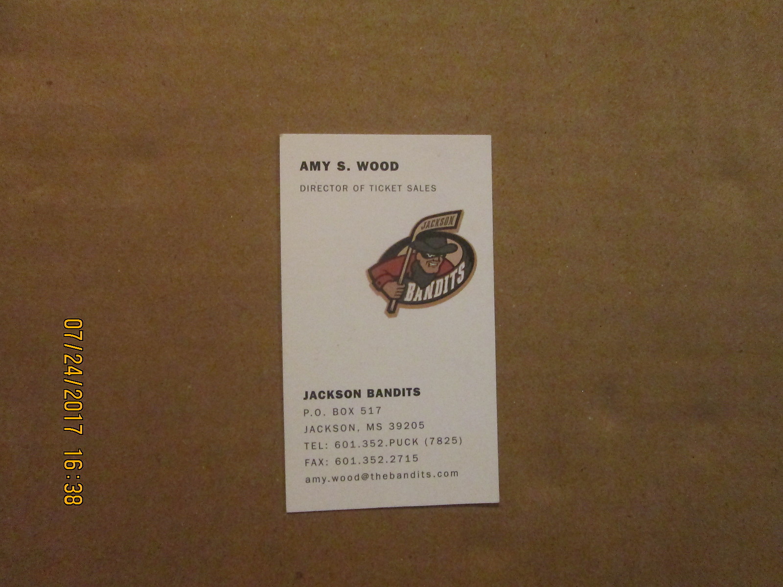 ECHL Jackson Bandits Vintage Defunct Logo Hockey Business Card | eBay