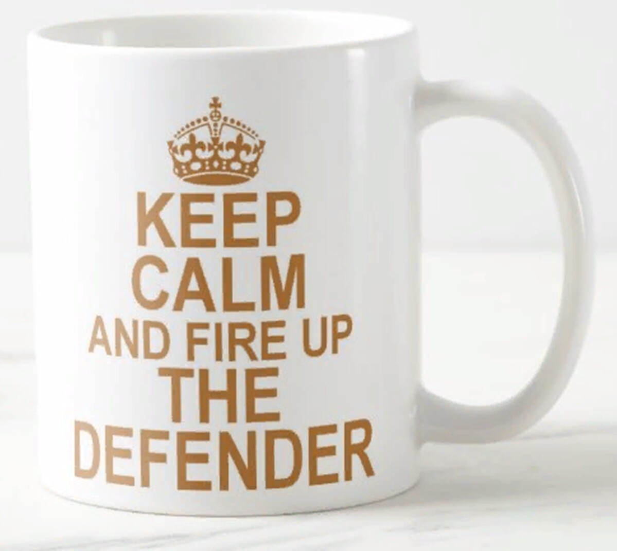 KEEP CALM AND FIRE UP THE DEFENDER ~ MUG ~ classic landrover land rover ...