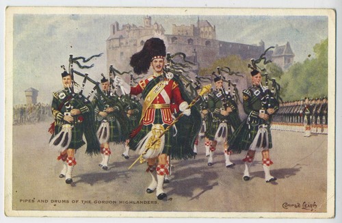 The Pipes & Drums of the Gordon Highlanders Vintage Conrad Leigh ...