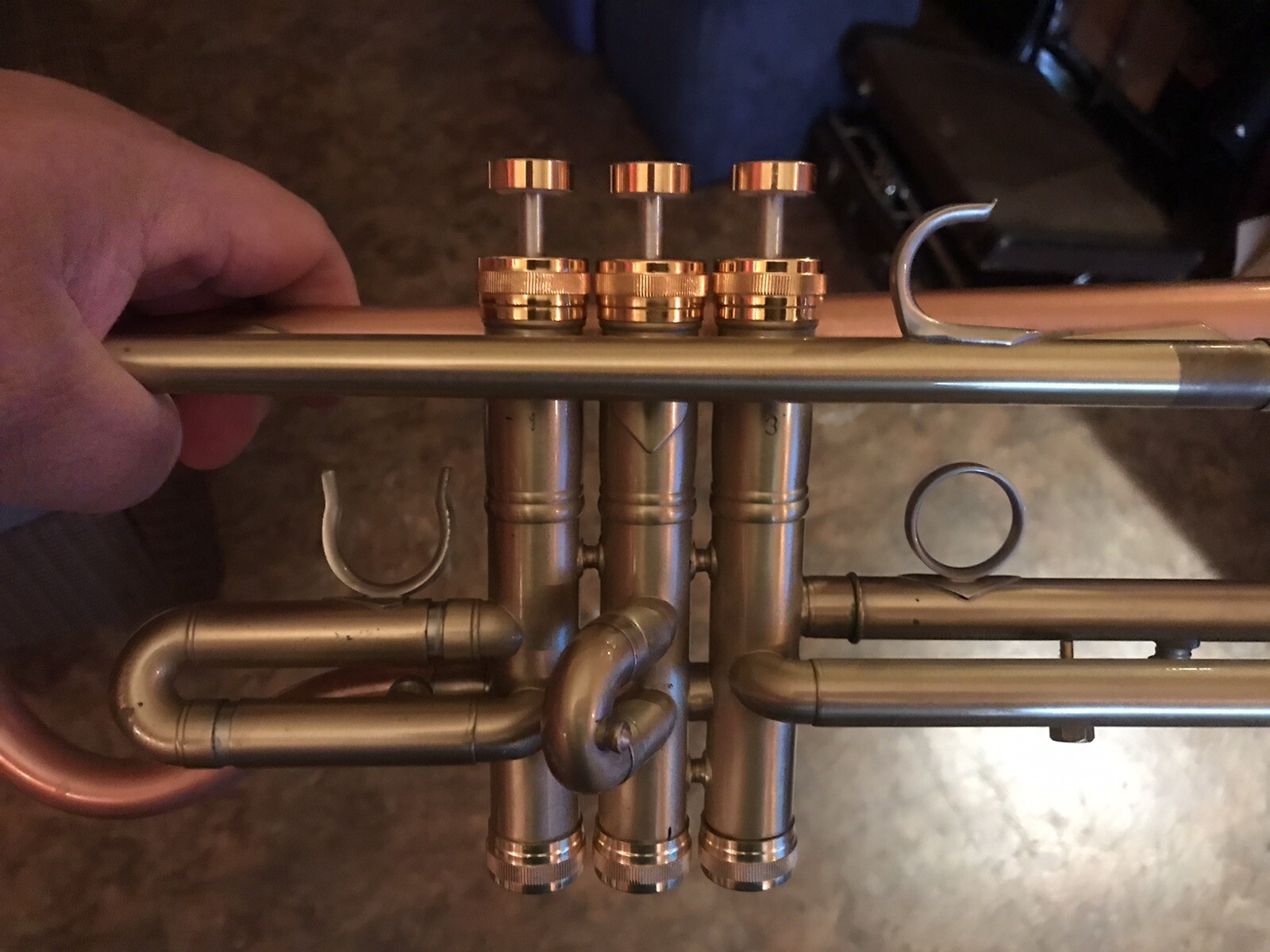 Andalucia trumpet Heavy valve caps Gold Plate | eBay