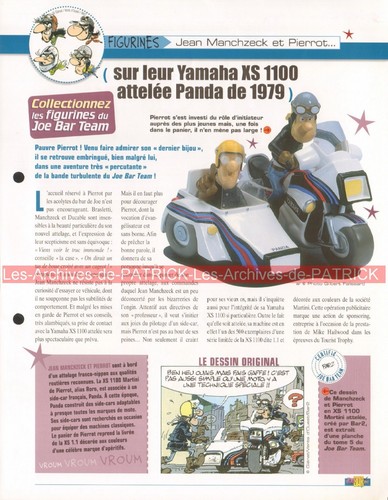 YAMAHA XS 1100 + Side-Car Panda 1979 Joe Bar Team Fiche Moto #008564 | eBay